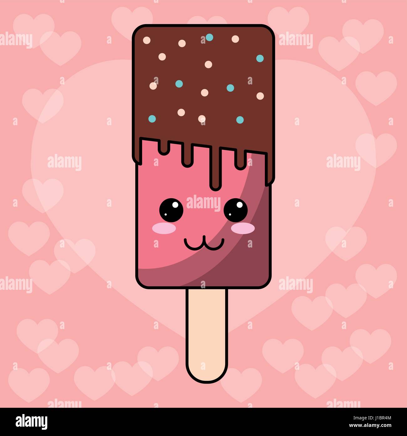 kawaii ice pop image Stock Vector Image & Art - Alamy