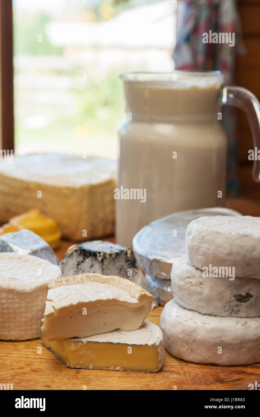 Set of different cheese Stock Photo - Alamy