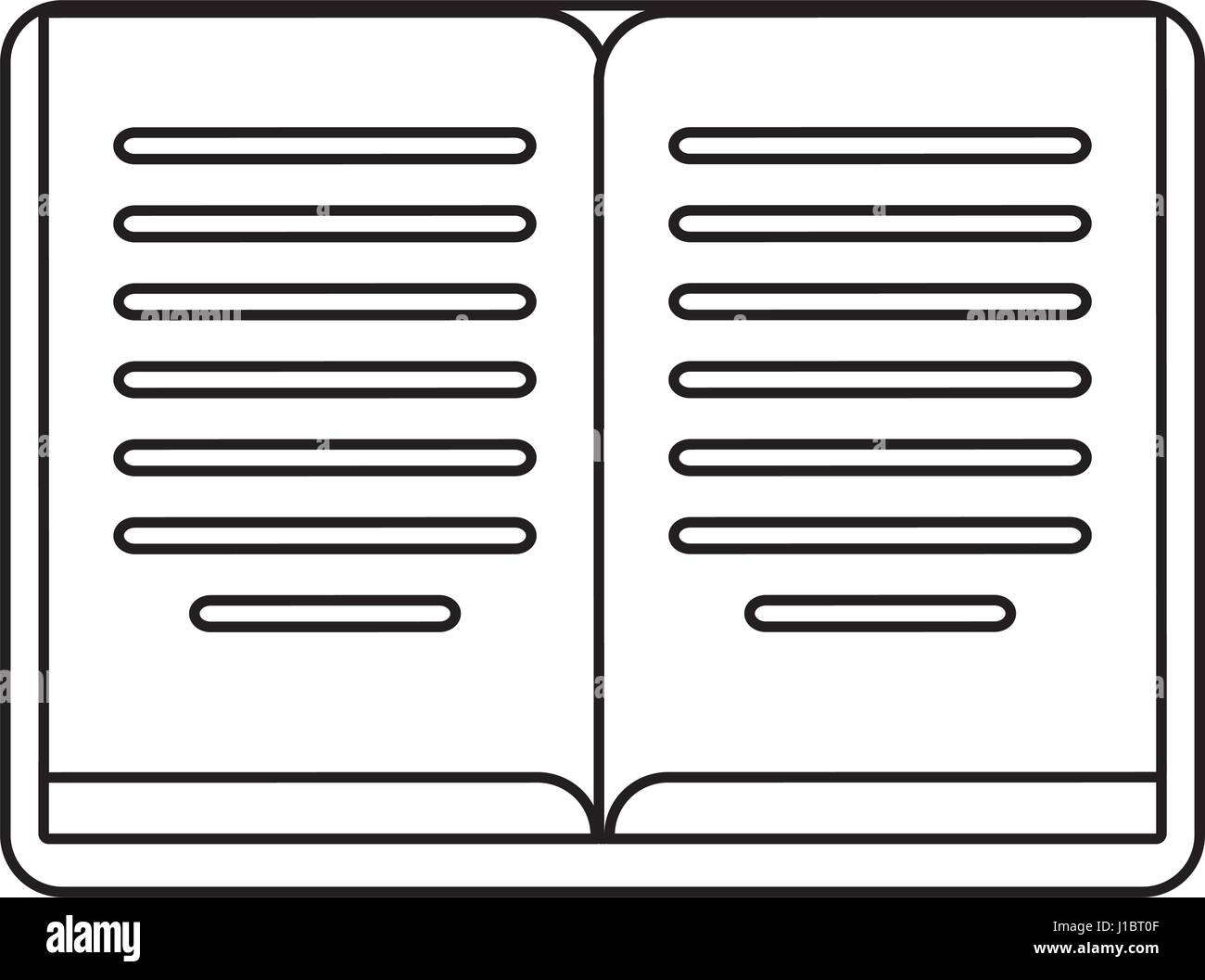 book learning library outline Stock Vector Image & Art - Alamy
