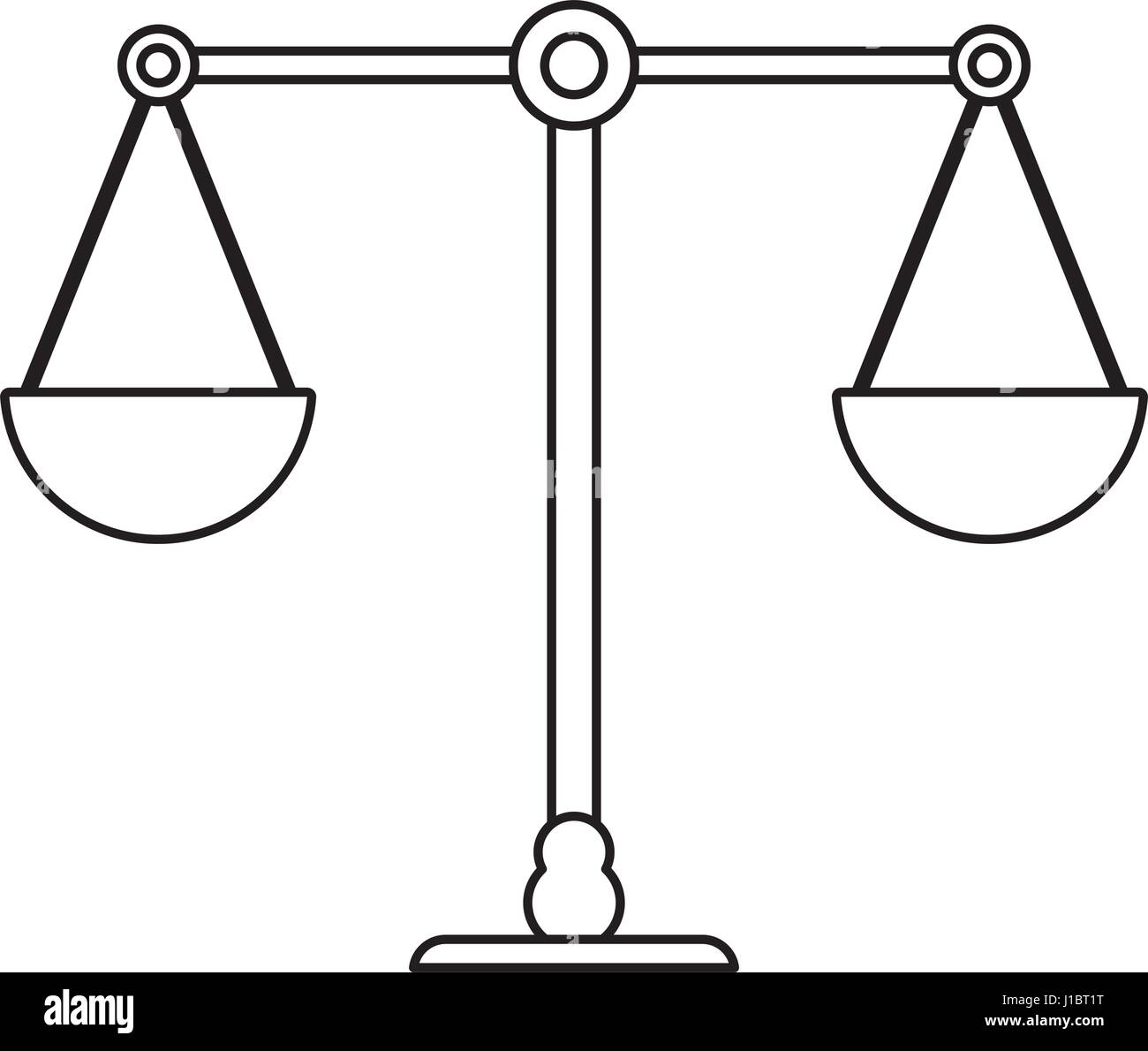 scale weight balance outline Stock Vector Image & Art - Alamy