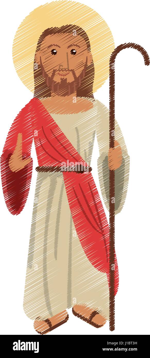 drawing jesus christ with stick design Stock Vector Image & Art - Alamy