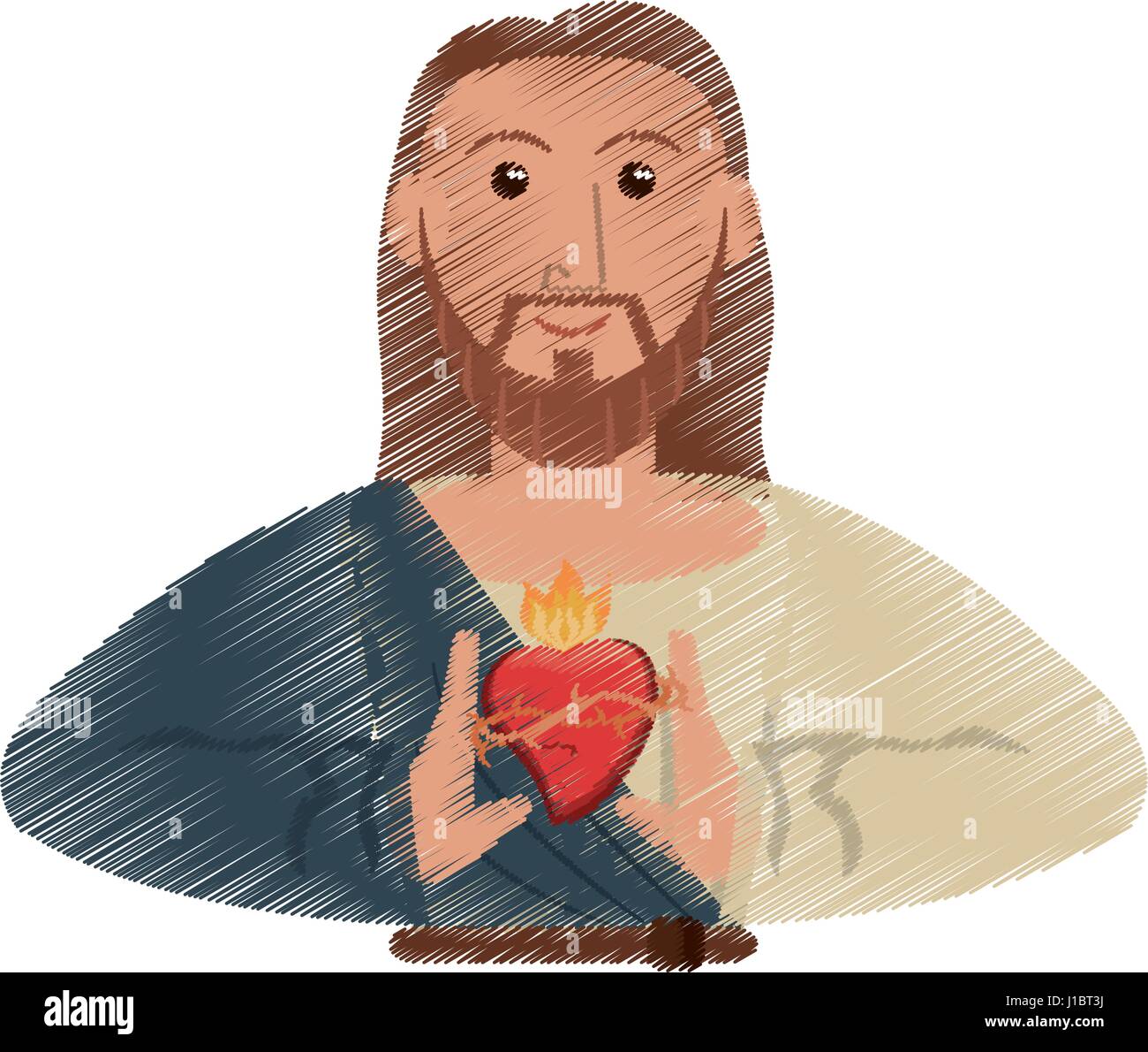 Fire love jesus Stock Vector Images - Alamy