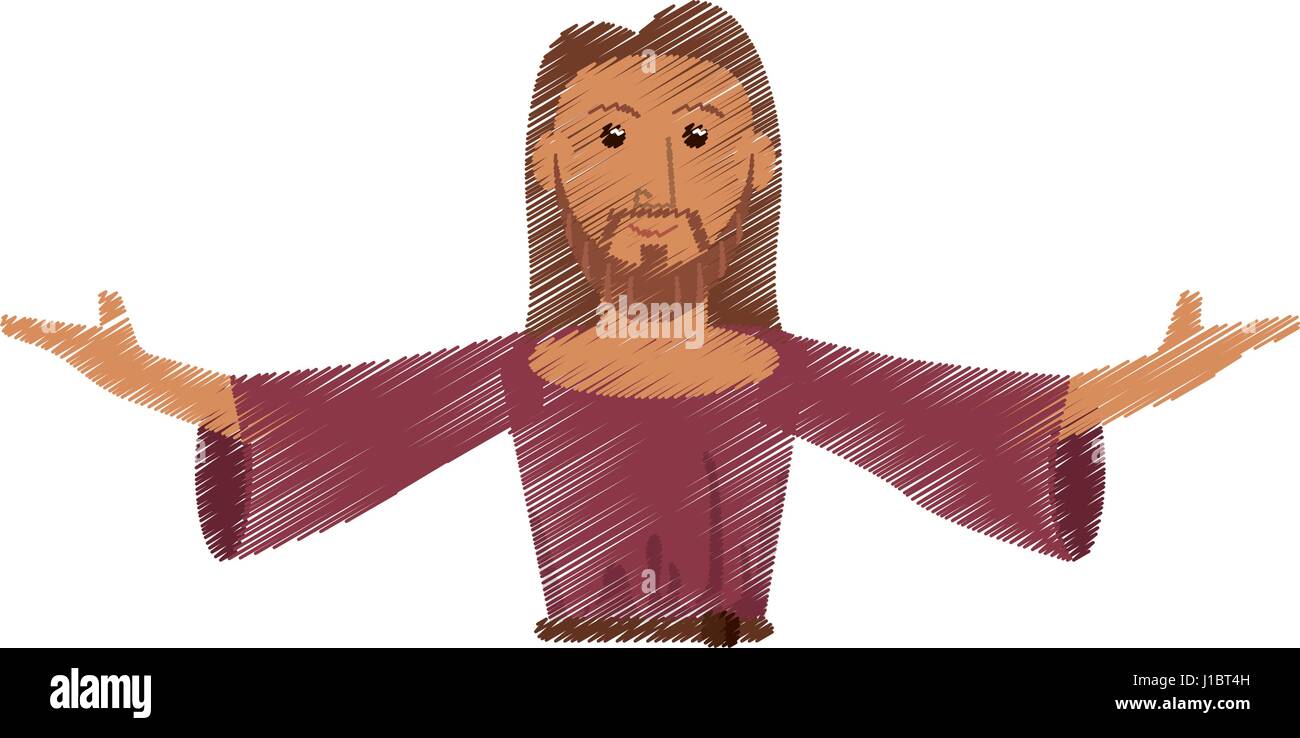 drawing jesus christ salvation devotion design Stock Vector Image & Art ...