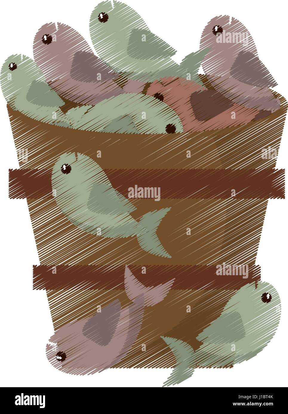 drawing miracle fish multiplication Stock Vector Image & Art - Alamy