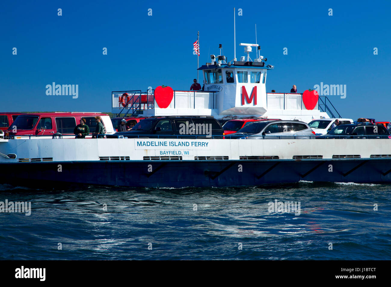Madeline Island ferry, Bayfield, Wisconsin Stock Photo - Alamy
