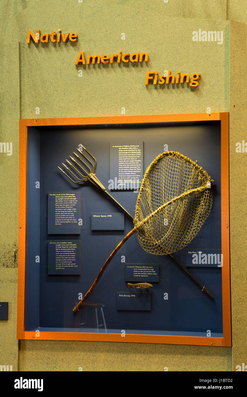 Visitor Center museum display, Northern Great Lakes Visitor Center ...