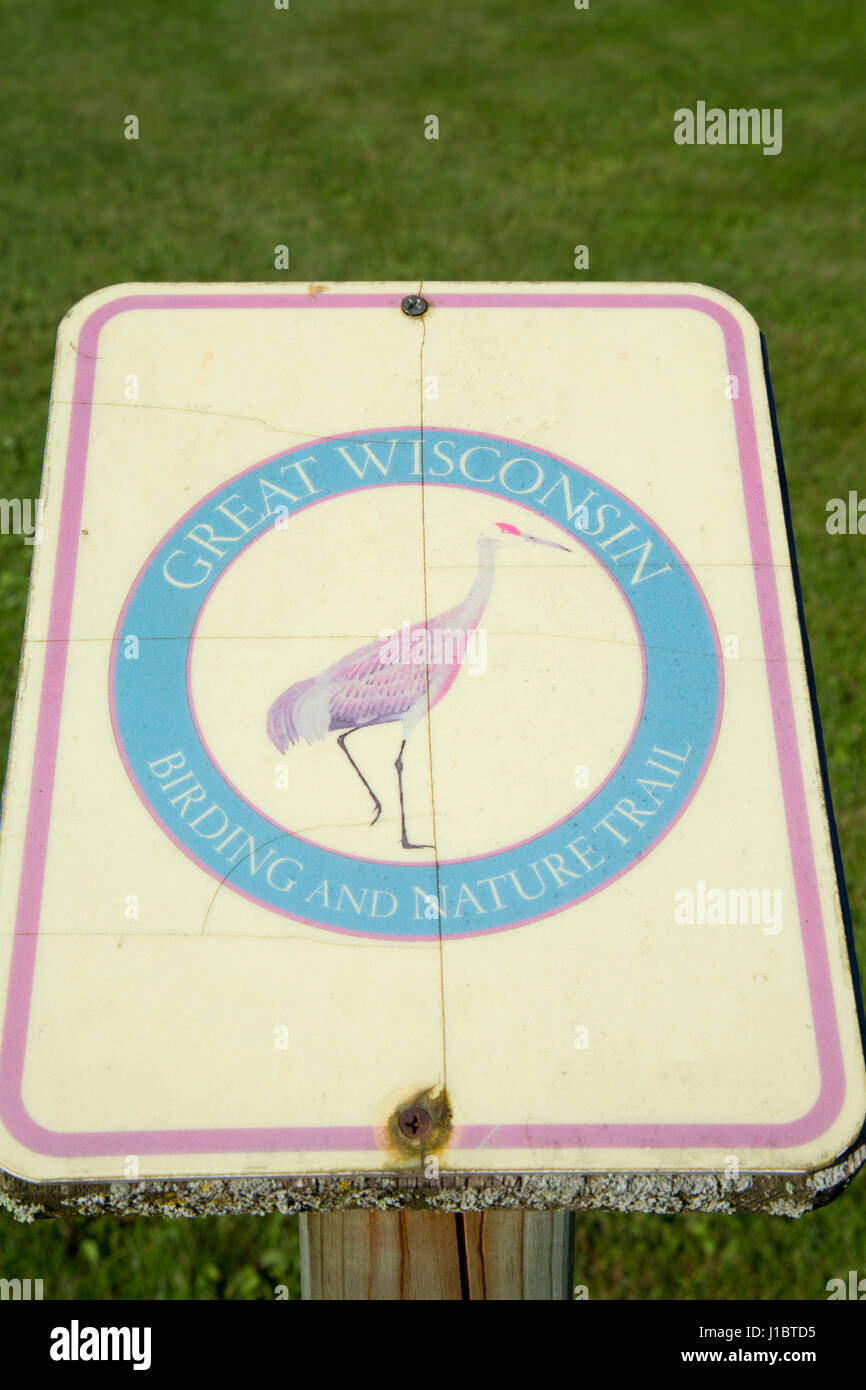 Great Wisconsin Birding Trail sign, Northern Great Lakes Visitor Center ...