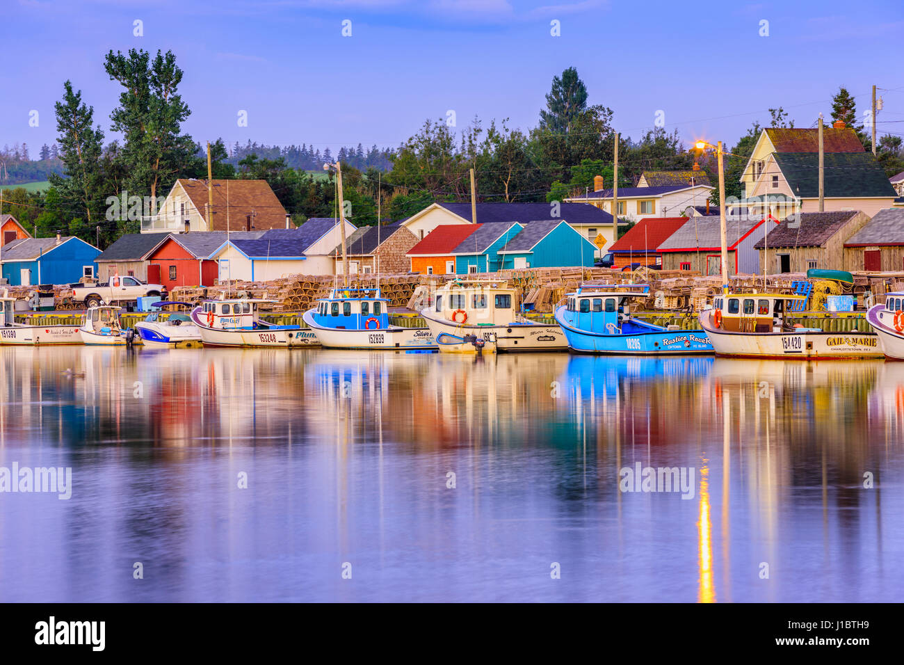 Rustico harbor in Prince Edward Island, Canada Stock Photo - Alamy