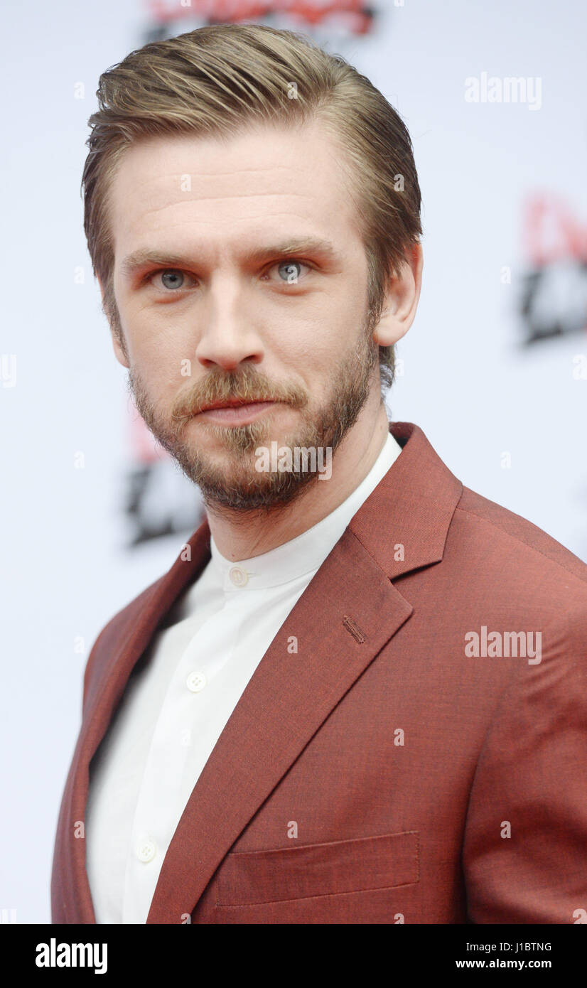 Dan Stevens attending the 2017 Three Empire awards, held at The ...