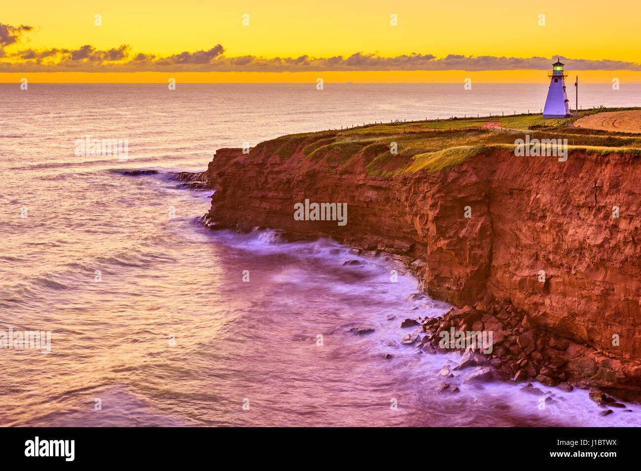 Cape Tryon lighthouse in Prince Edward Island, Canada Stock Photo - Alamy
