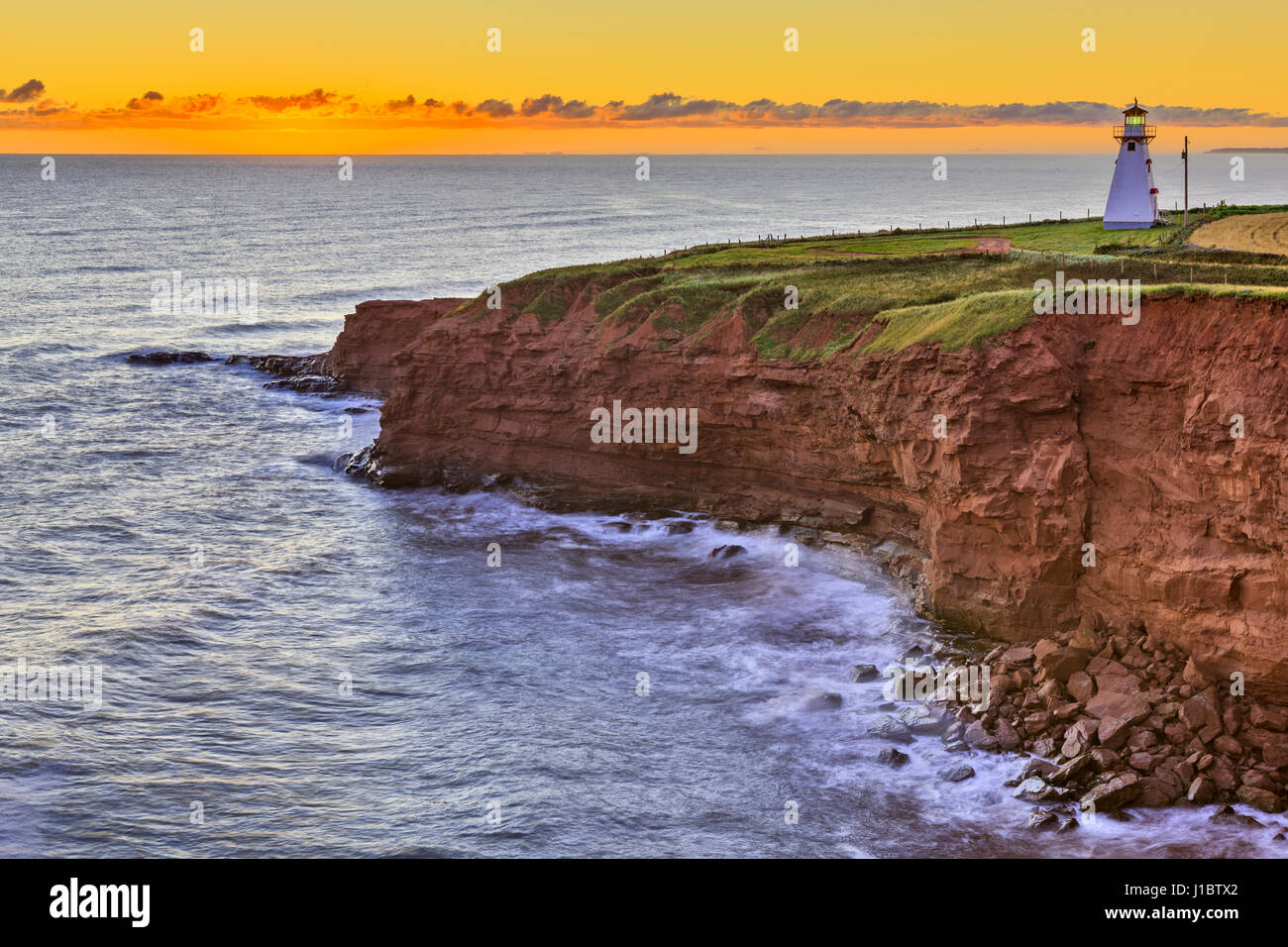 Cape Tryon lighthouse in Prince Edward Island, Canada Stock Photo - Alamy