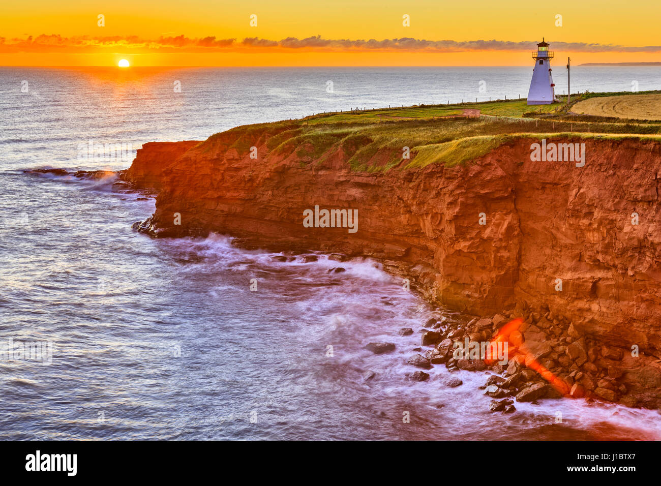 Cape Tryon lighthouse in Prince Edward Island, Canada Stock Photo - Alamy