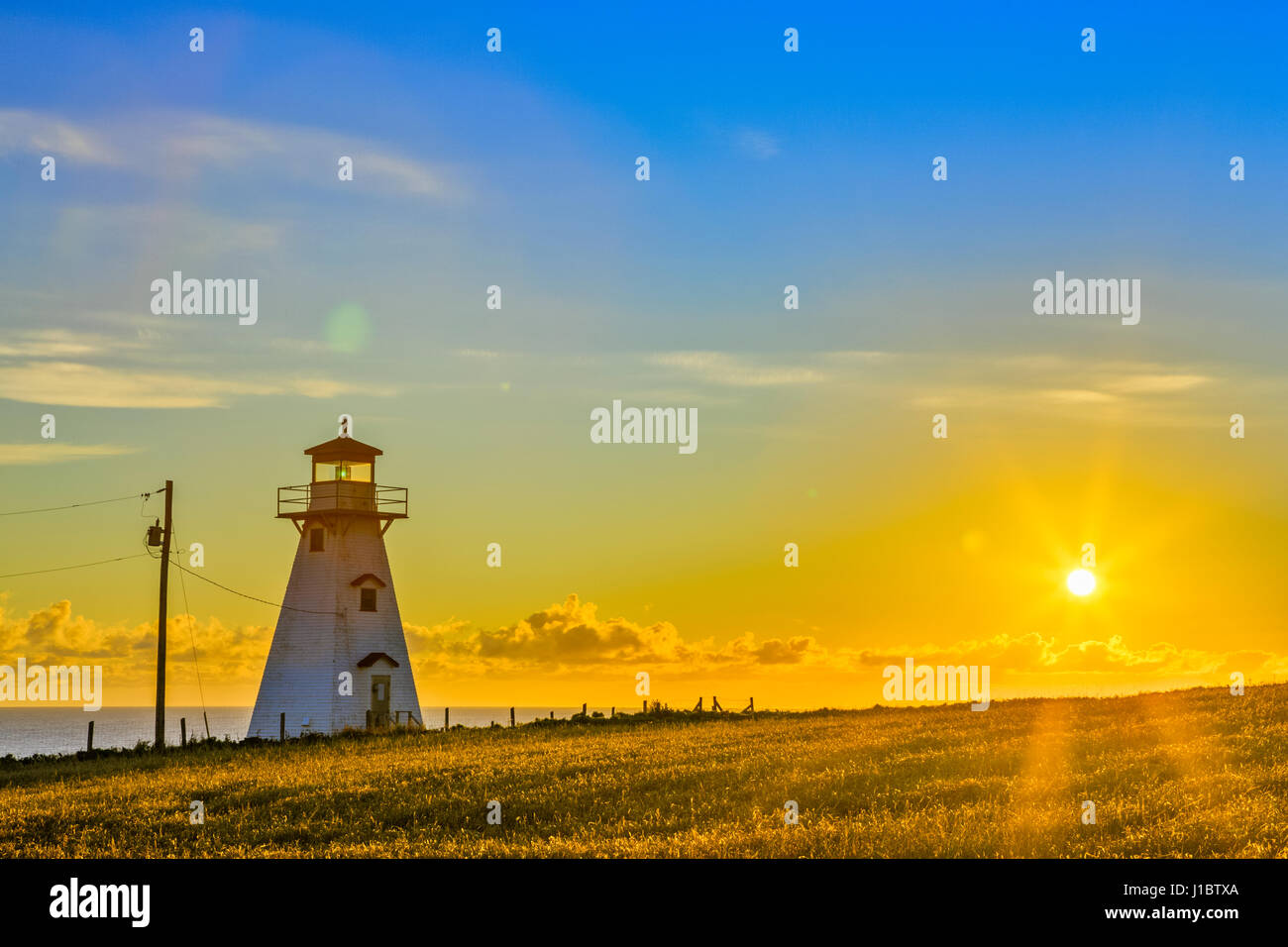 Cape Tryon lighthouse in Prince Edward Island, Canada Stock Photo - Alamy