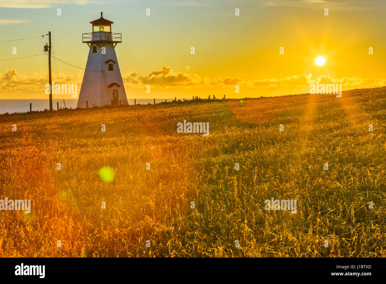 Cape Tryon lighthouse in Prince Edward Island, Canada Stock Photo - Alamy