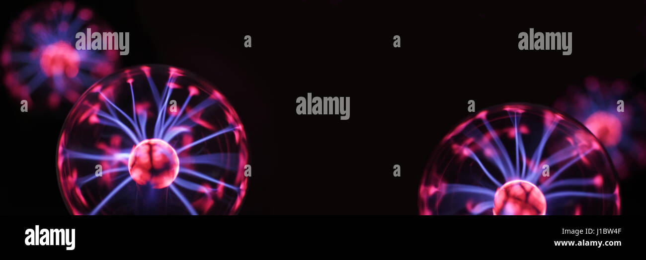 Electricity fire-ball. Abstract photo of electric waves. Static ...