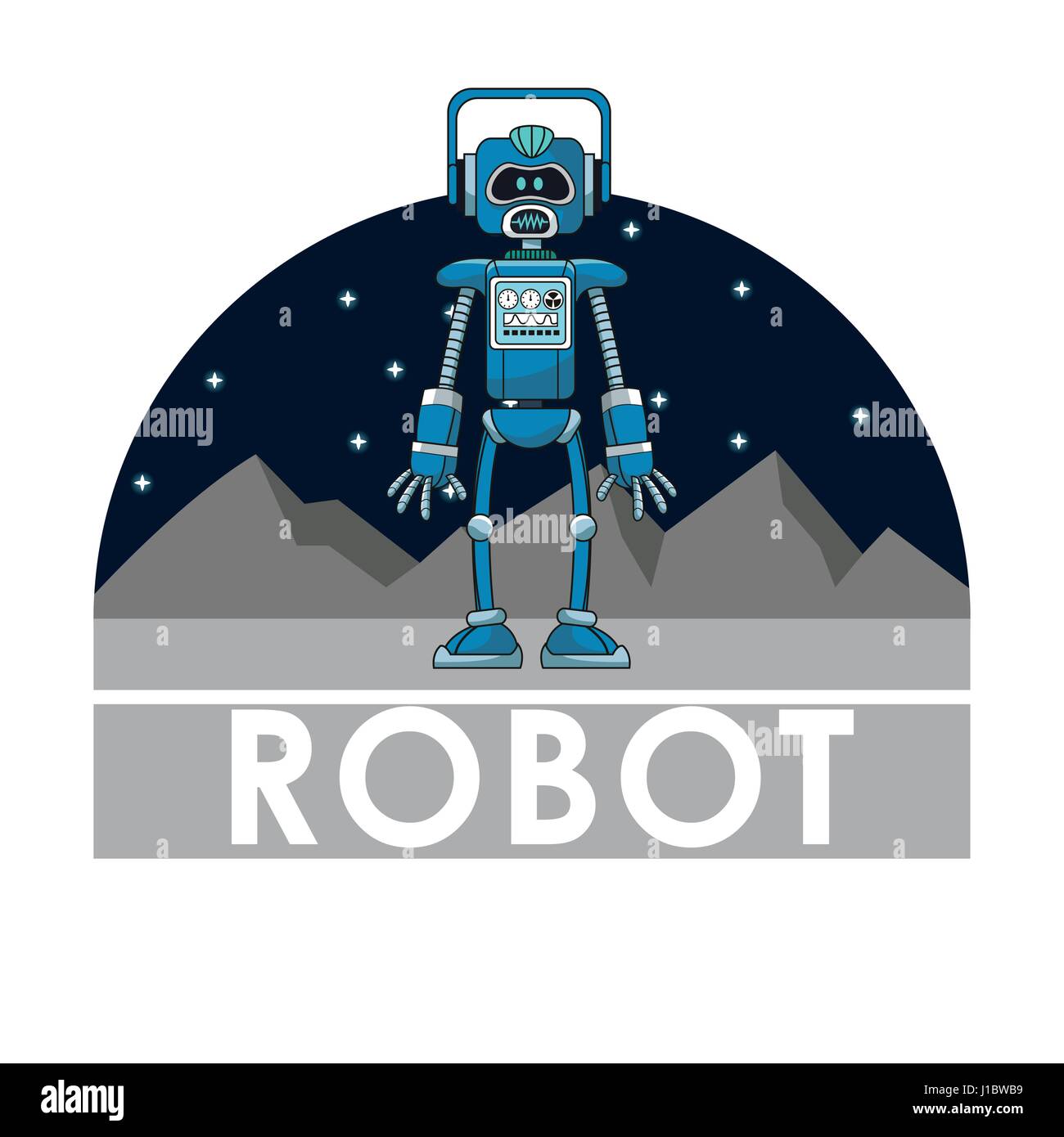 Futuristic industrial cyber virtual Cut Out Stock Images & Pictures - Alamy