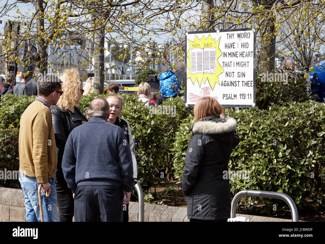 street pastor christians outdoors in the uk Stock Photo - Alamy