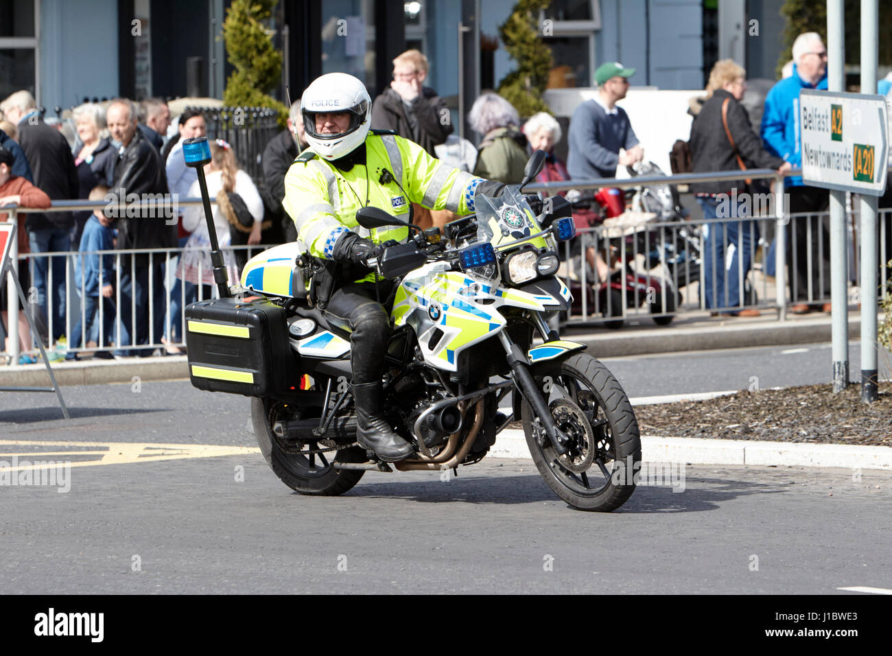 psni police officer traffic police on bmw motorbike northern ireland ...