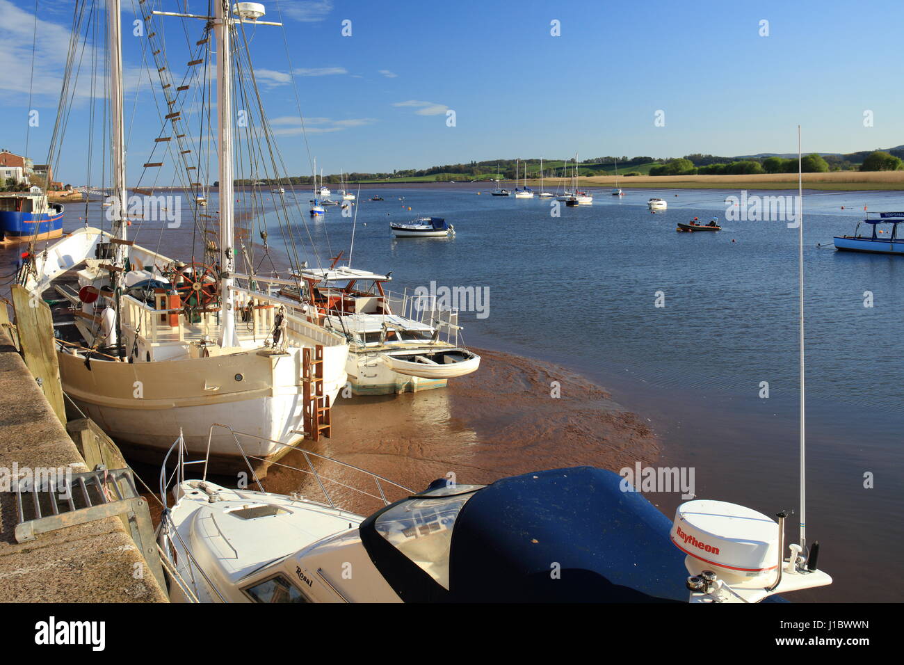 Topsham waterfront, Devon, England, UK Stock Photo - Alamy