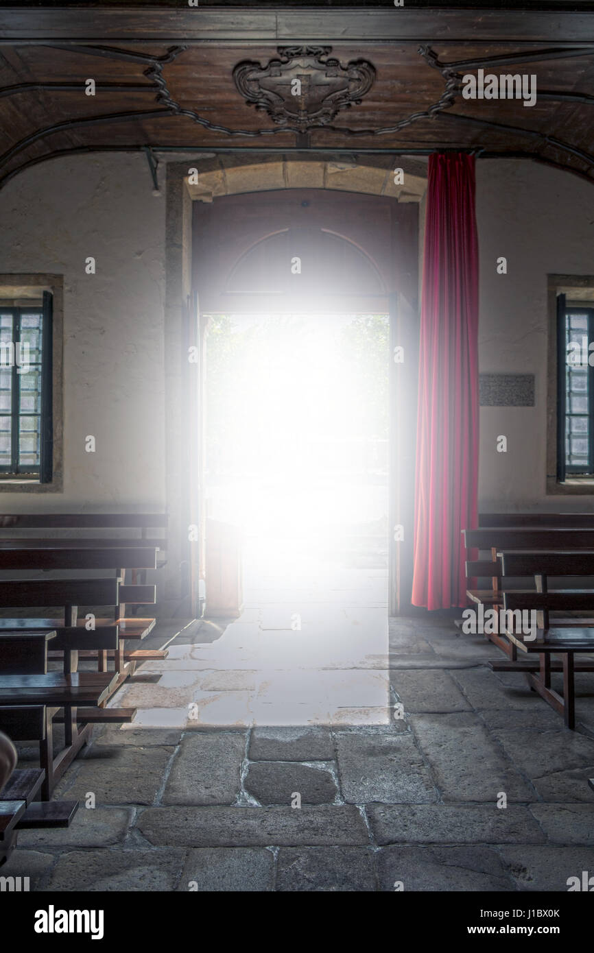 Church outing, inside view Stock Photo - Alamy