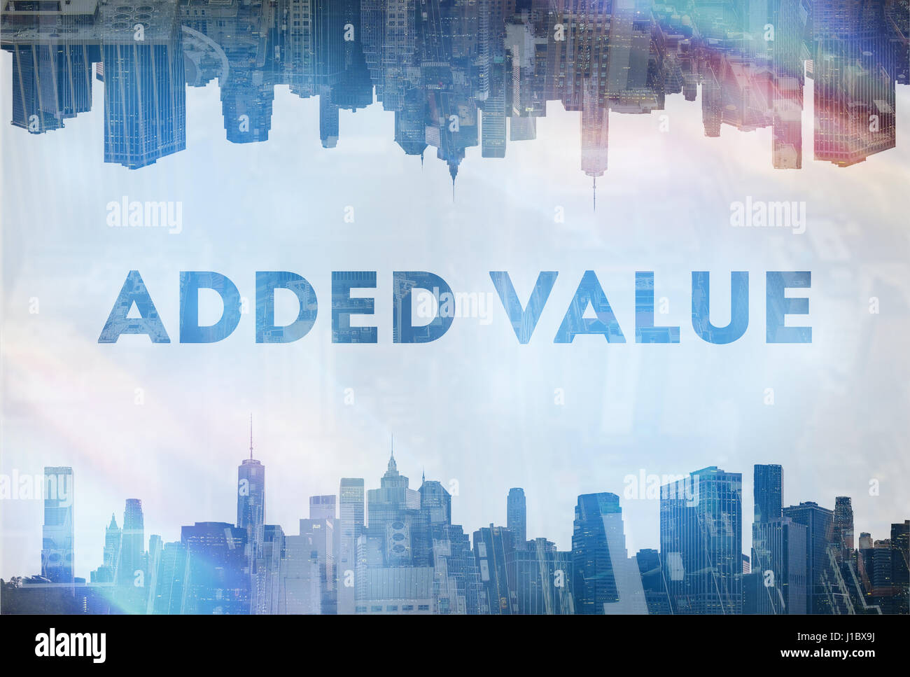 Added value concept image Stock Photo - Alamy