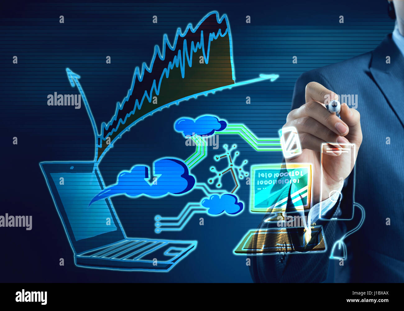 Wireless connection for work Stock Photo - Alamy