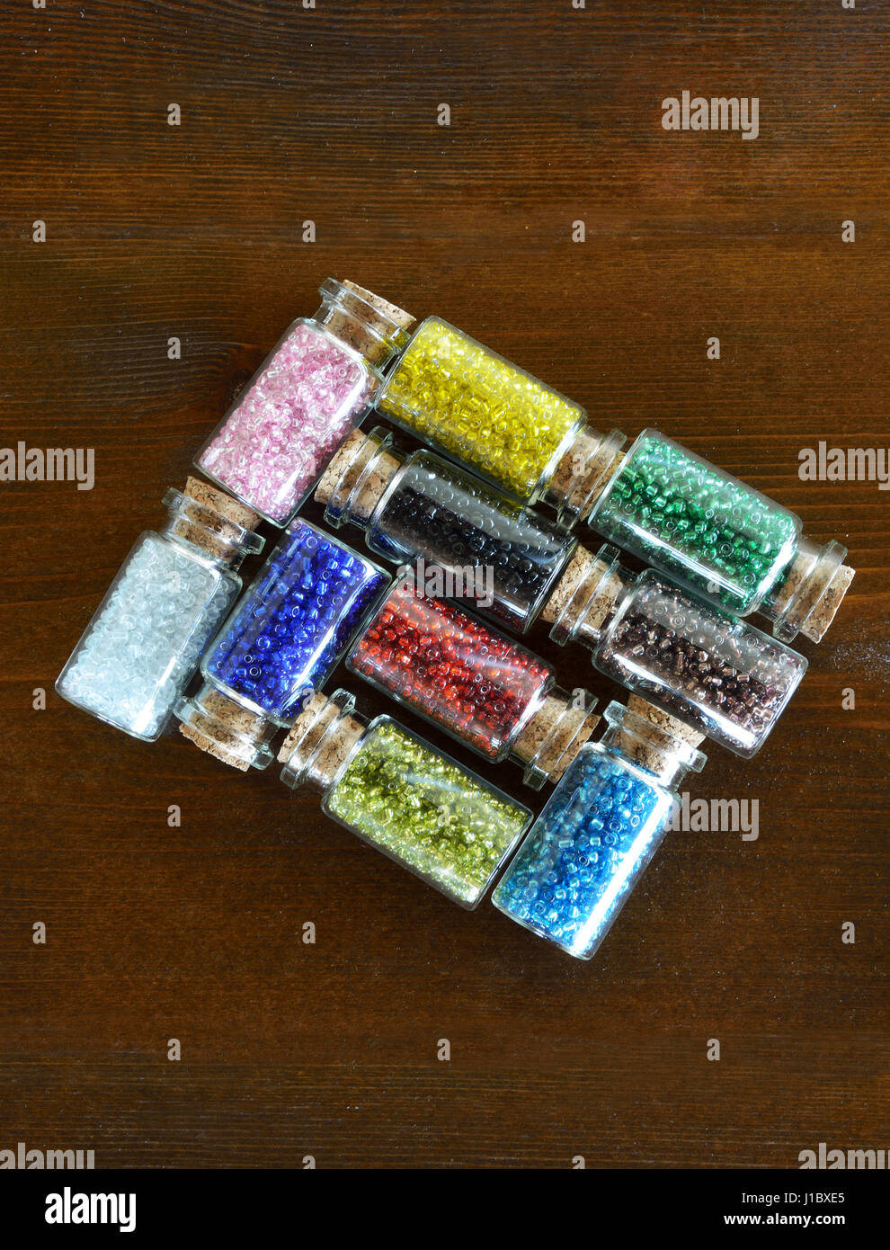 Seed bead bottles hi-res stock photography and images - Alamy