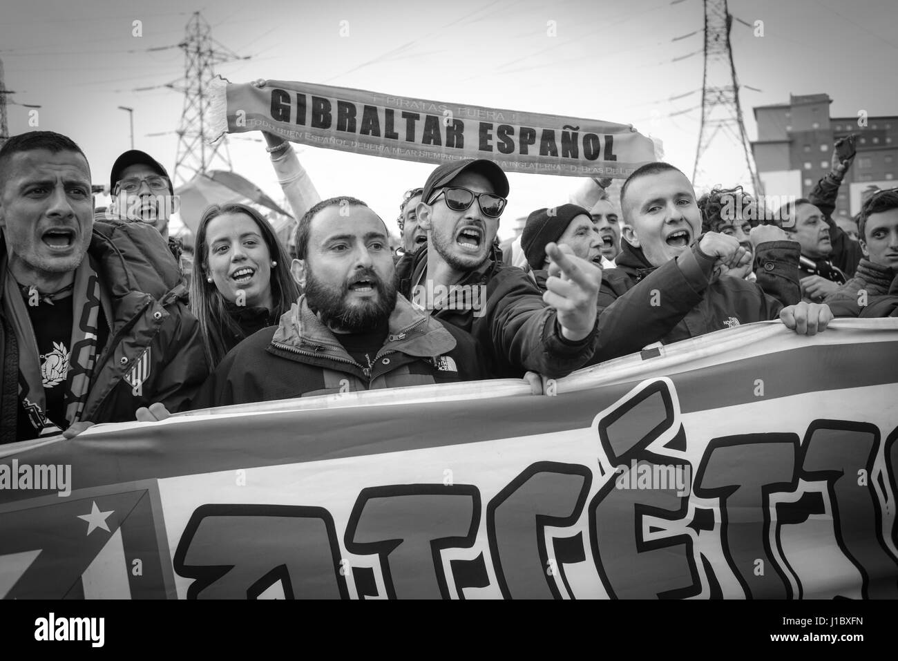 Football hooligans Black and White Stock Photos & Images - Alamy
