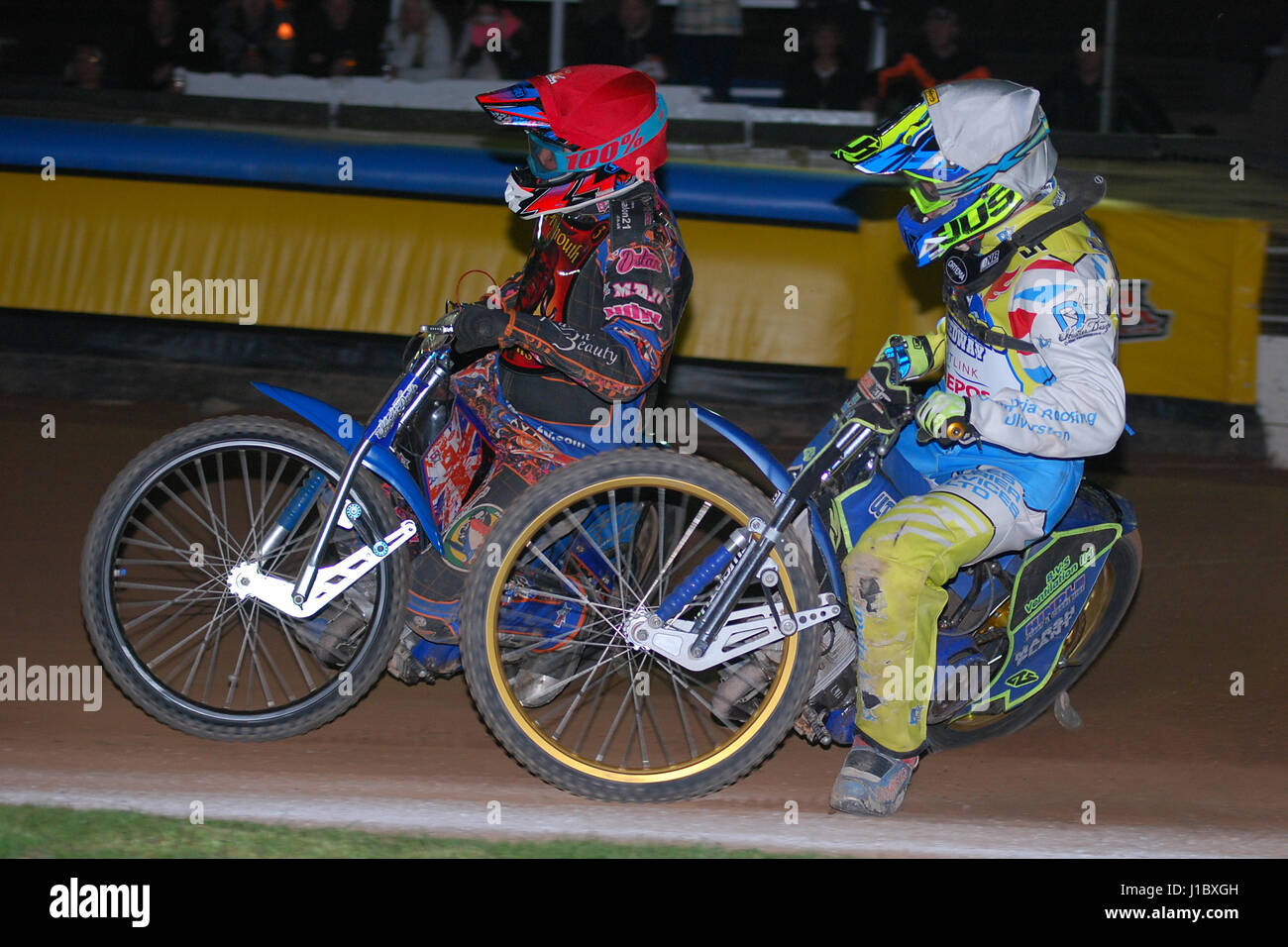 Plymouth Devils Lee Smart leads Isle of Wight Warriors Rob Shuttleworth ...