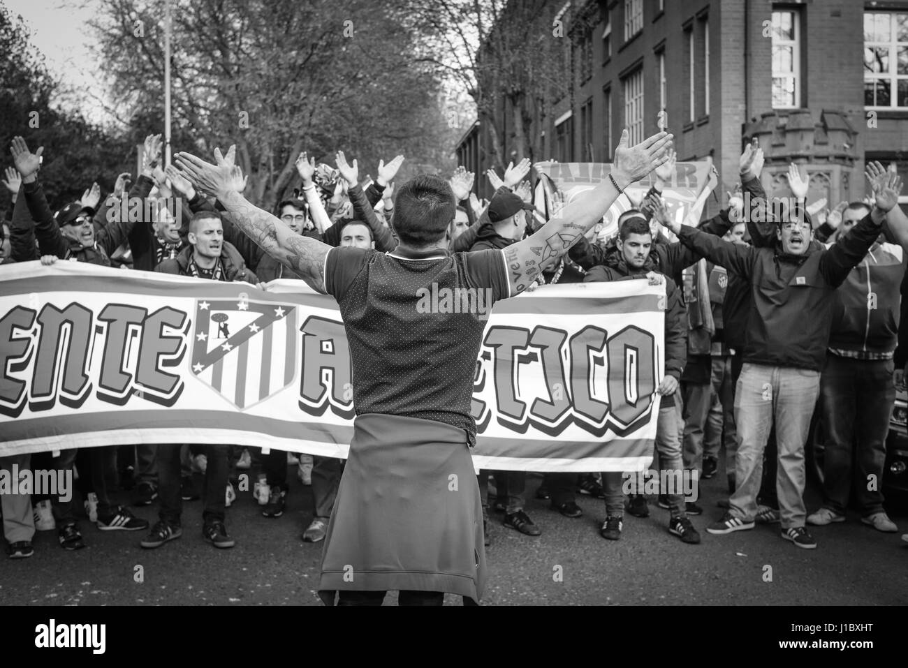 Football hooligans Black and White Stock Photos & Images - Alamy