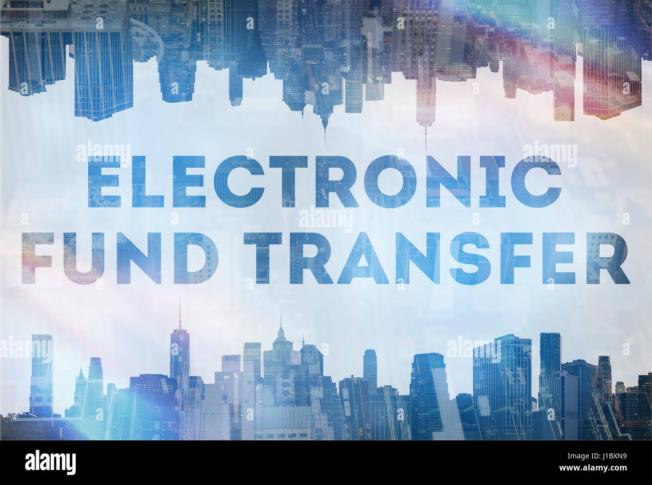 Electronic fund transfer concept image Stock Photo - Alamy