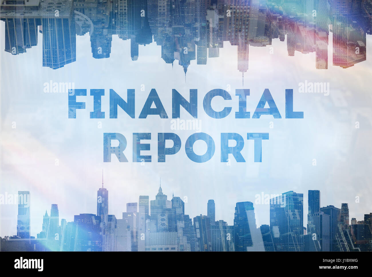 Financial report concept image Stock Photo - Alamy