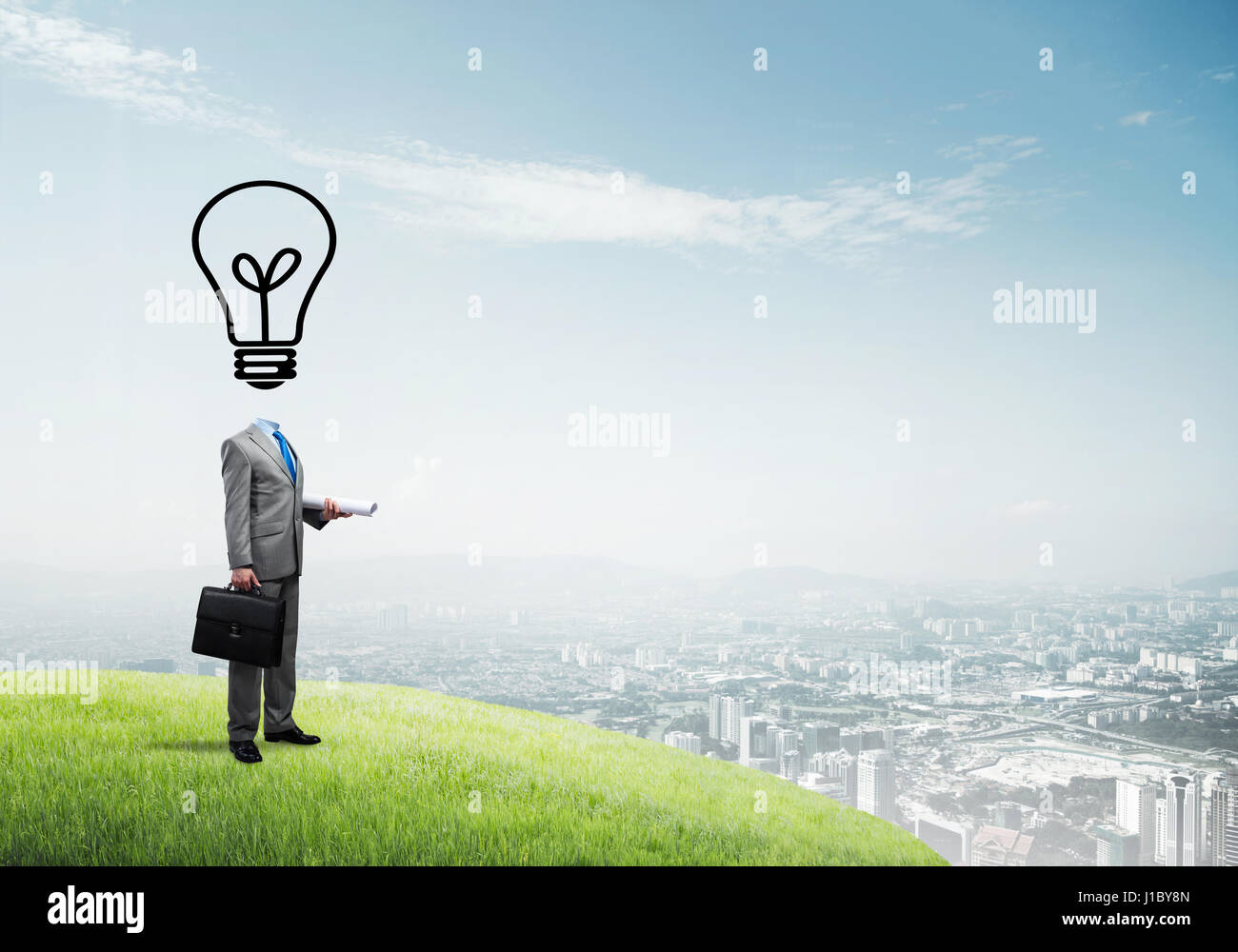 Man of creative ideas Stock Photo - Alamy