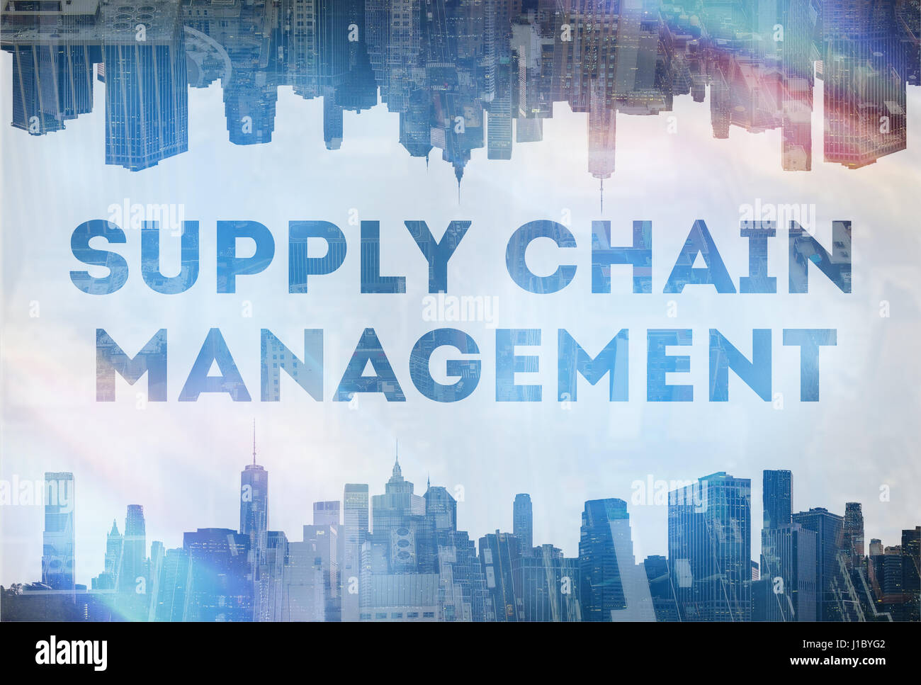 Supply chain management concept image Stock Photo - Alamy