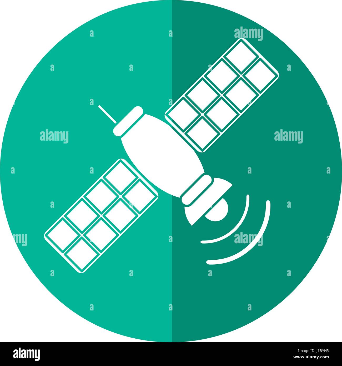 satellite telecommunication transmitter signal world shadow Stock ...