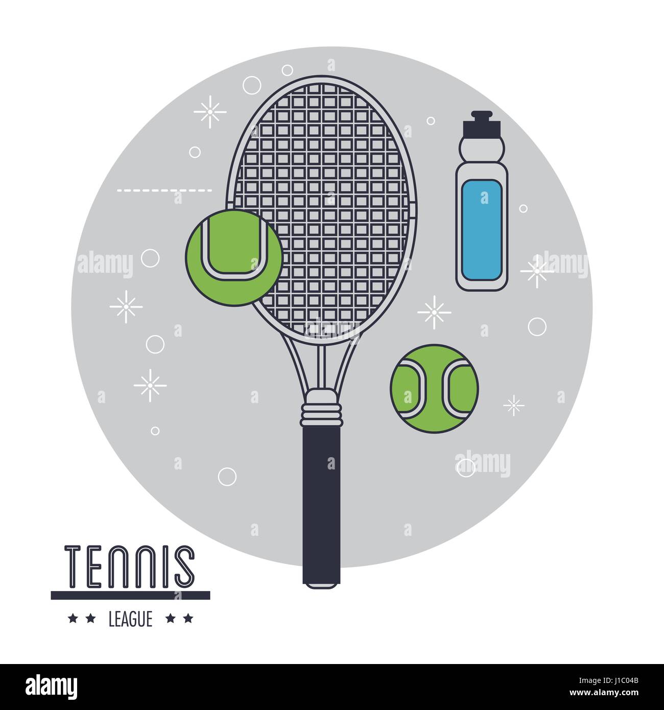 Racket and ball of tennis sport design Stock Vector Image & Art - Alamy