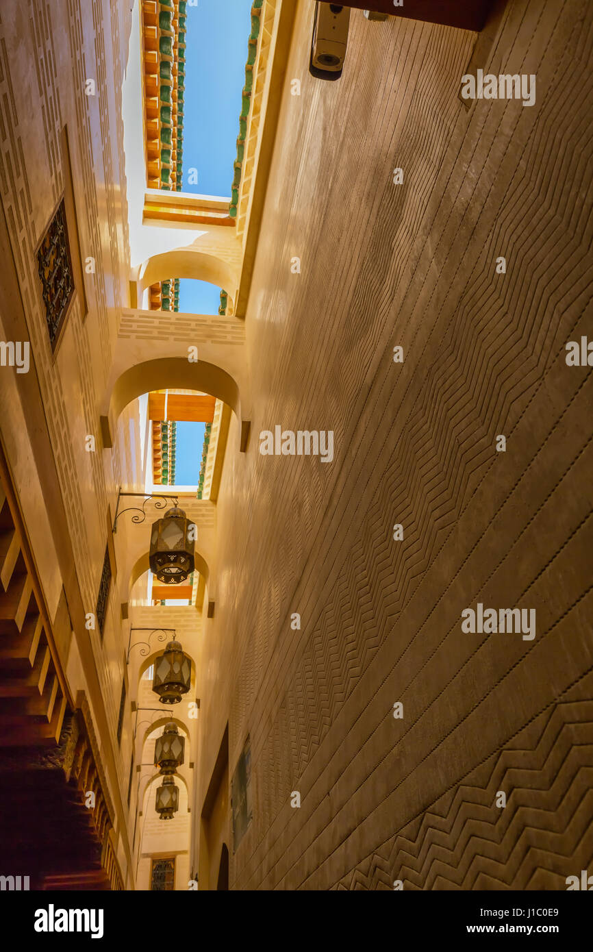 Detail of Moroccan architecture in Fes Medina Stock Photo - Alamy