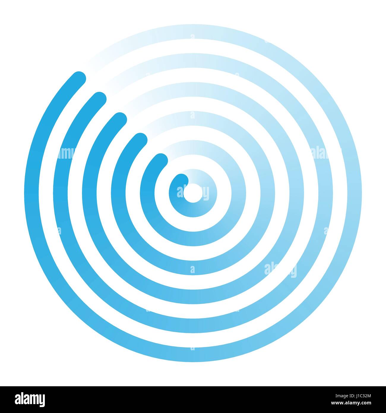 Radar abstract icon concept logo sign symbol vector illustration Stock ...