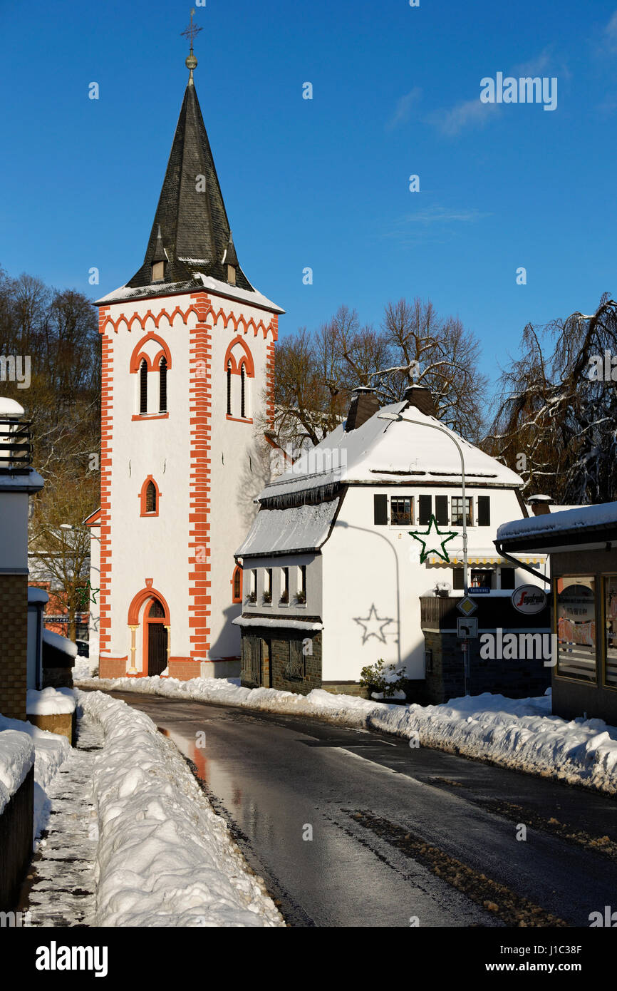 Church of the town of Dahlem, Germany Stock Photo - Alamy