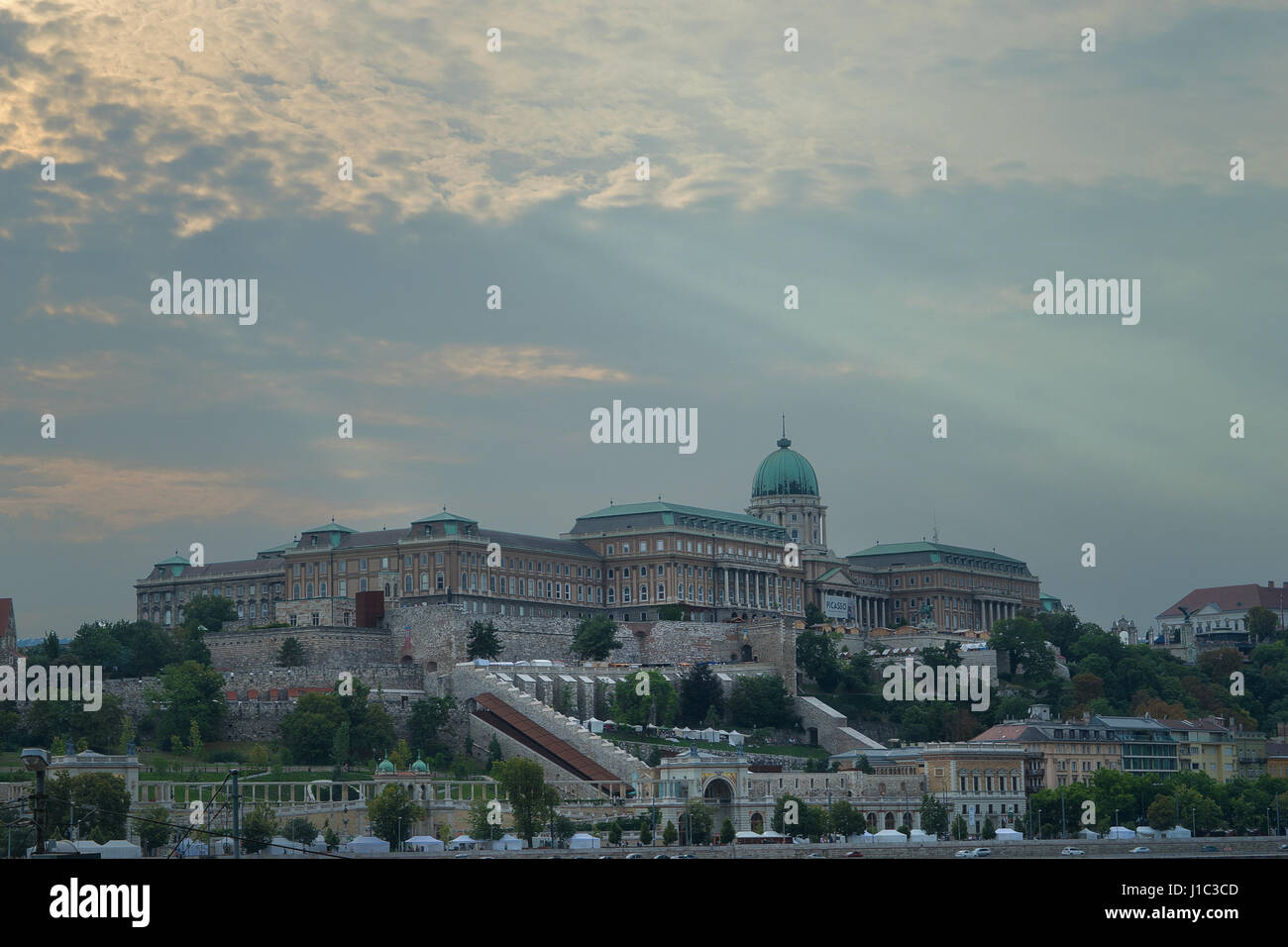 Budapest is a beautiful city split by the mighty Danube river Stock ...