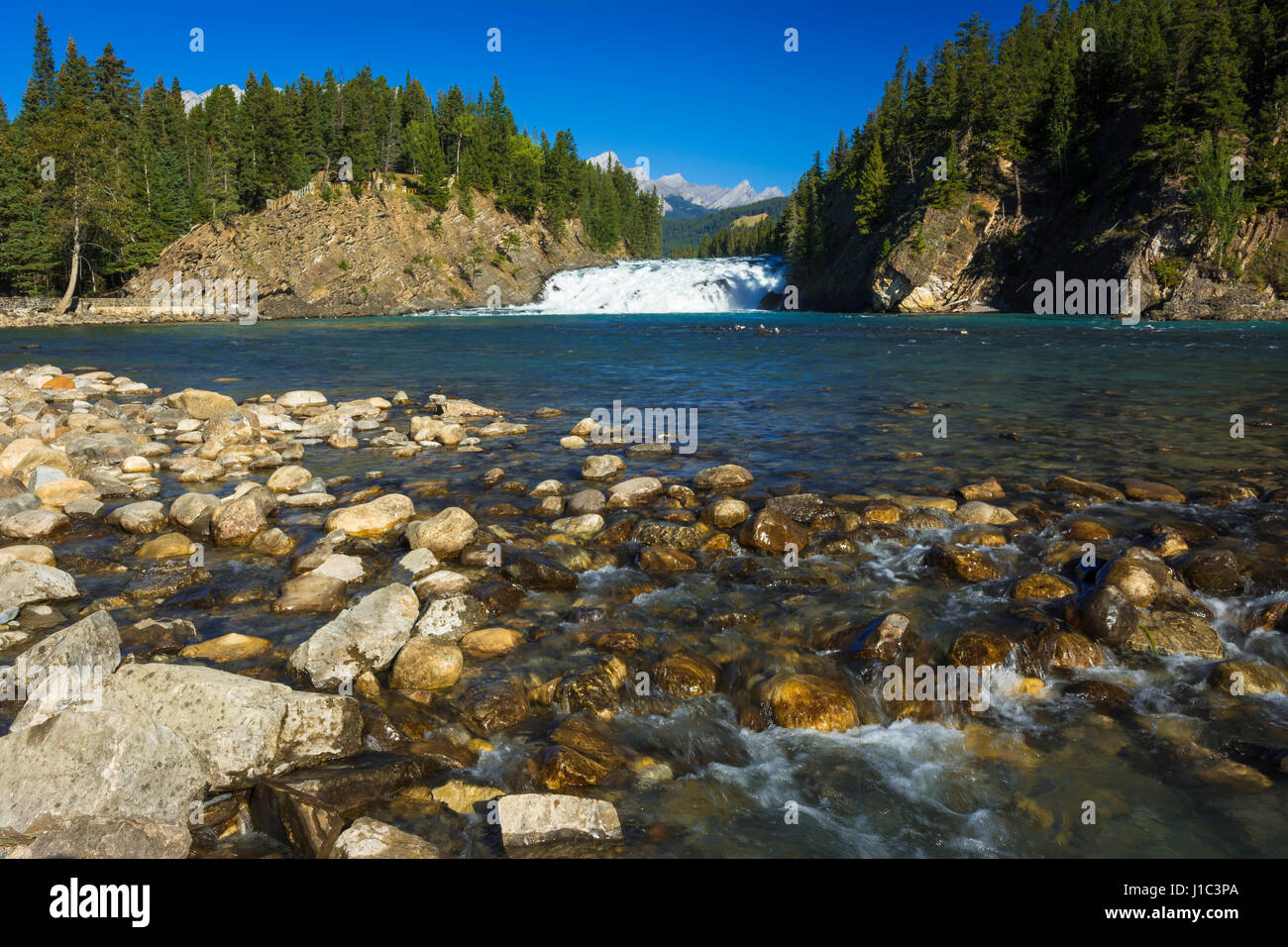 Bow Falls, Banff National Park, Alberta, Canada Stock Photo - Alamy