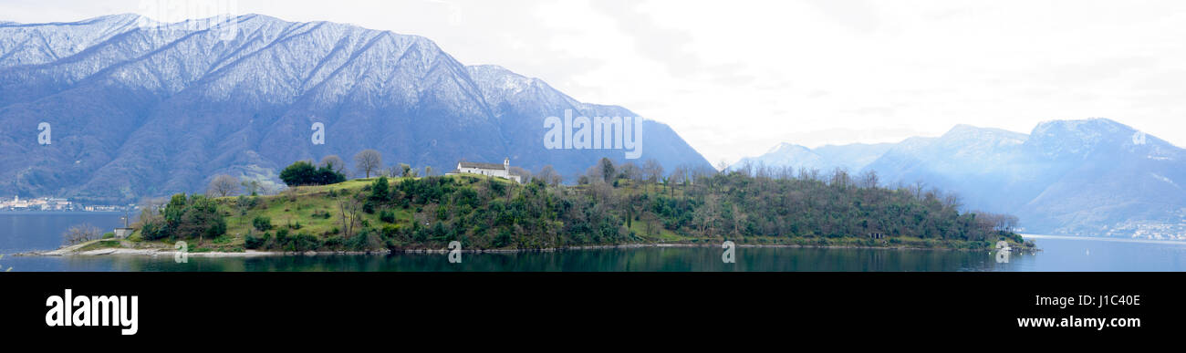 The Comacina Island in Lake Como. Lombardy, Italy Stock Photo - Alamy