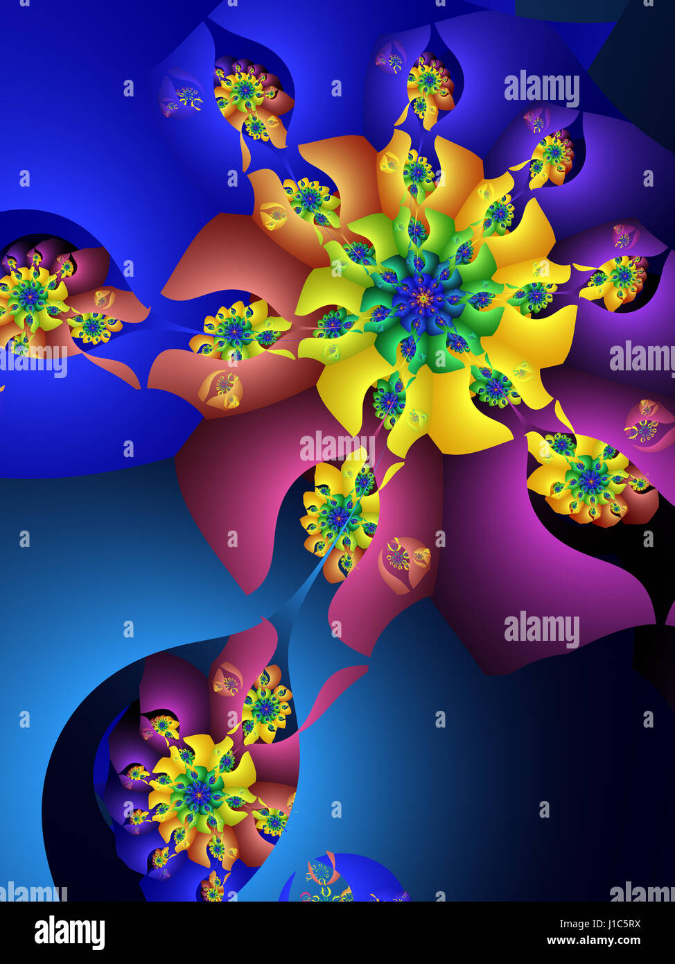 Rainbow Fractal Stock Photos & Rainbow Fractal Stock Images - Alamy