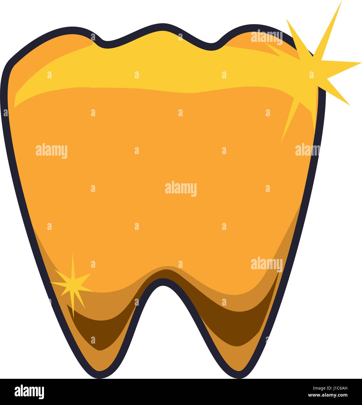 Shiny gold tooth Stock Vector Images - Alamy