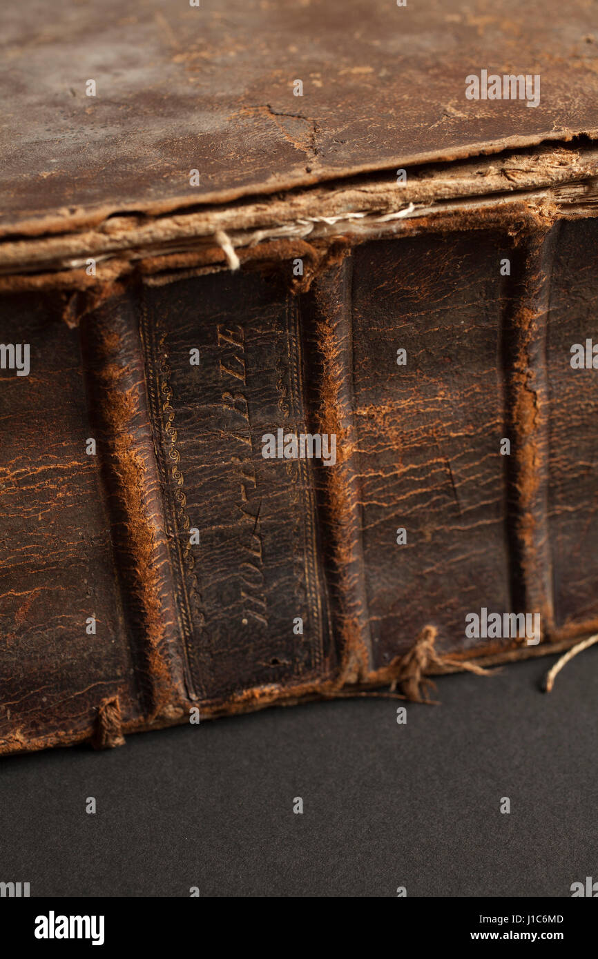 Battered old book cover hi-res stock photography and images - Alamy