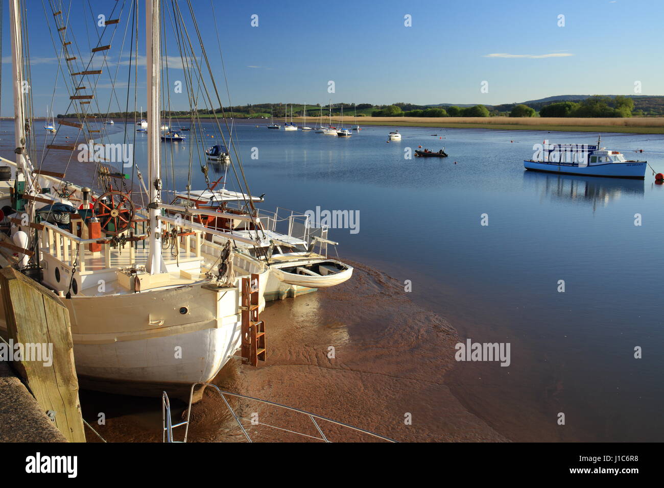Topsham waterfront, Devon, England, UK Stock Photo - Alamy