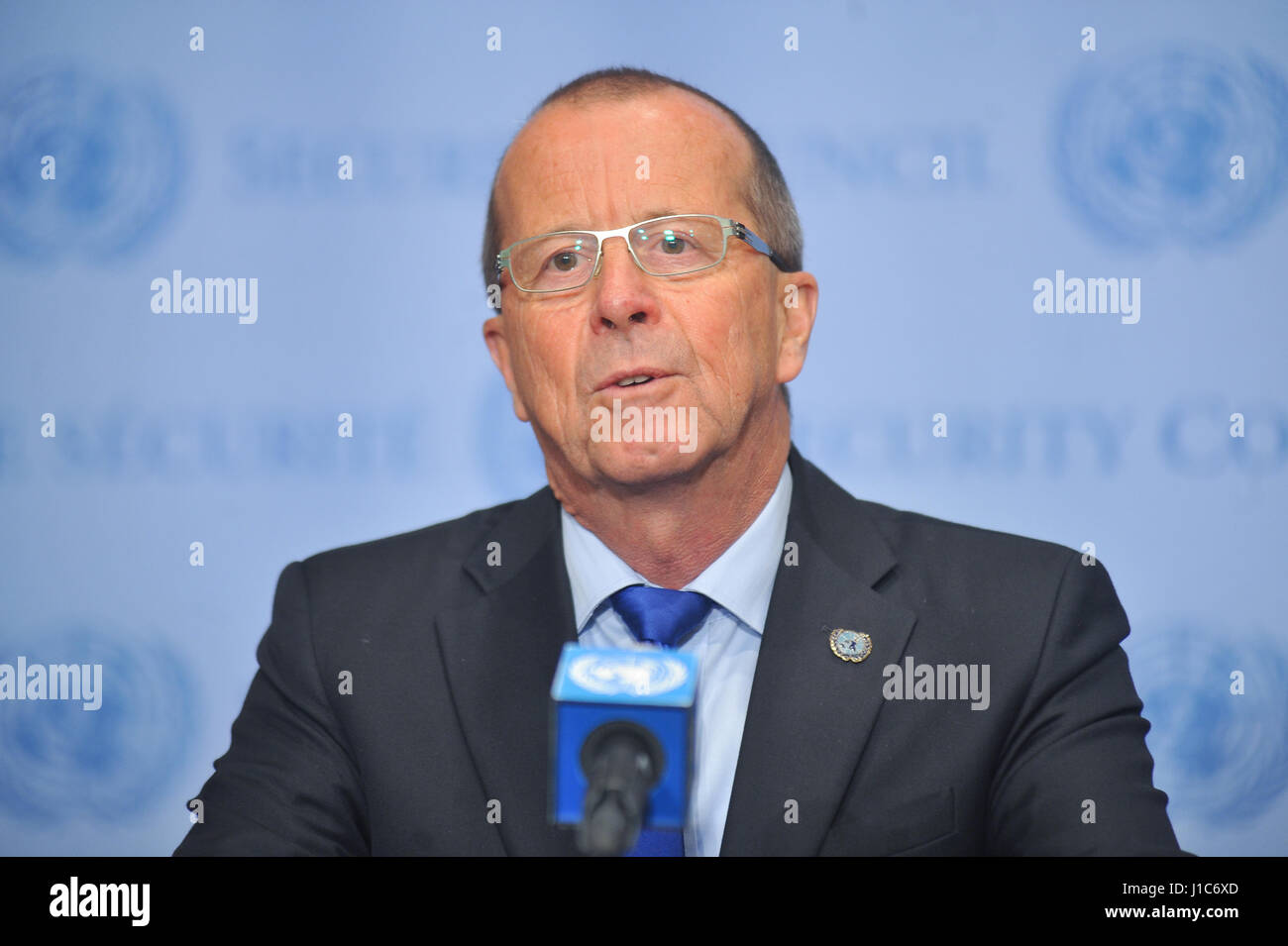 Martin Kobler was present the press conference after presenting report ...
