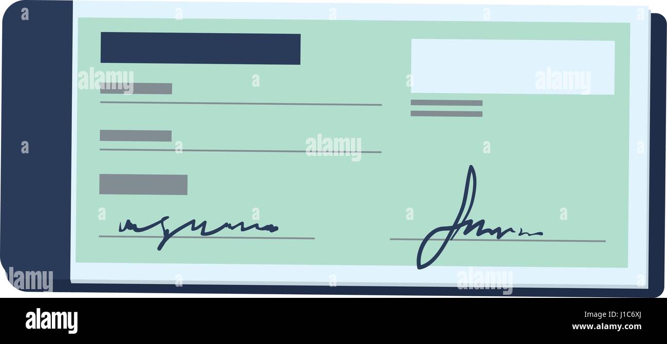 Bank check transaction Stock Vector Image & Art - Alamy