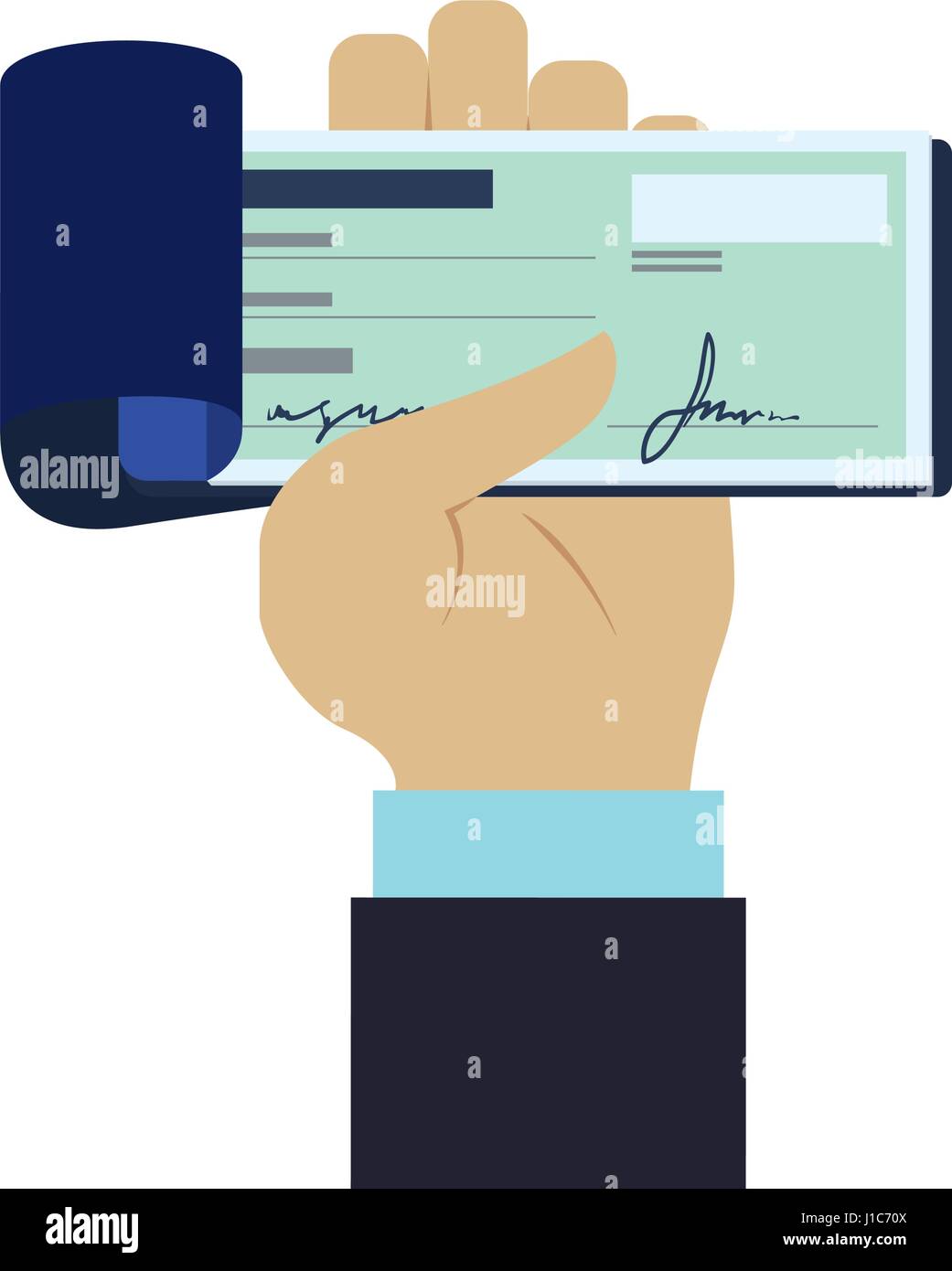 Bank check template checkbook Stock Vector Images - Alamy