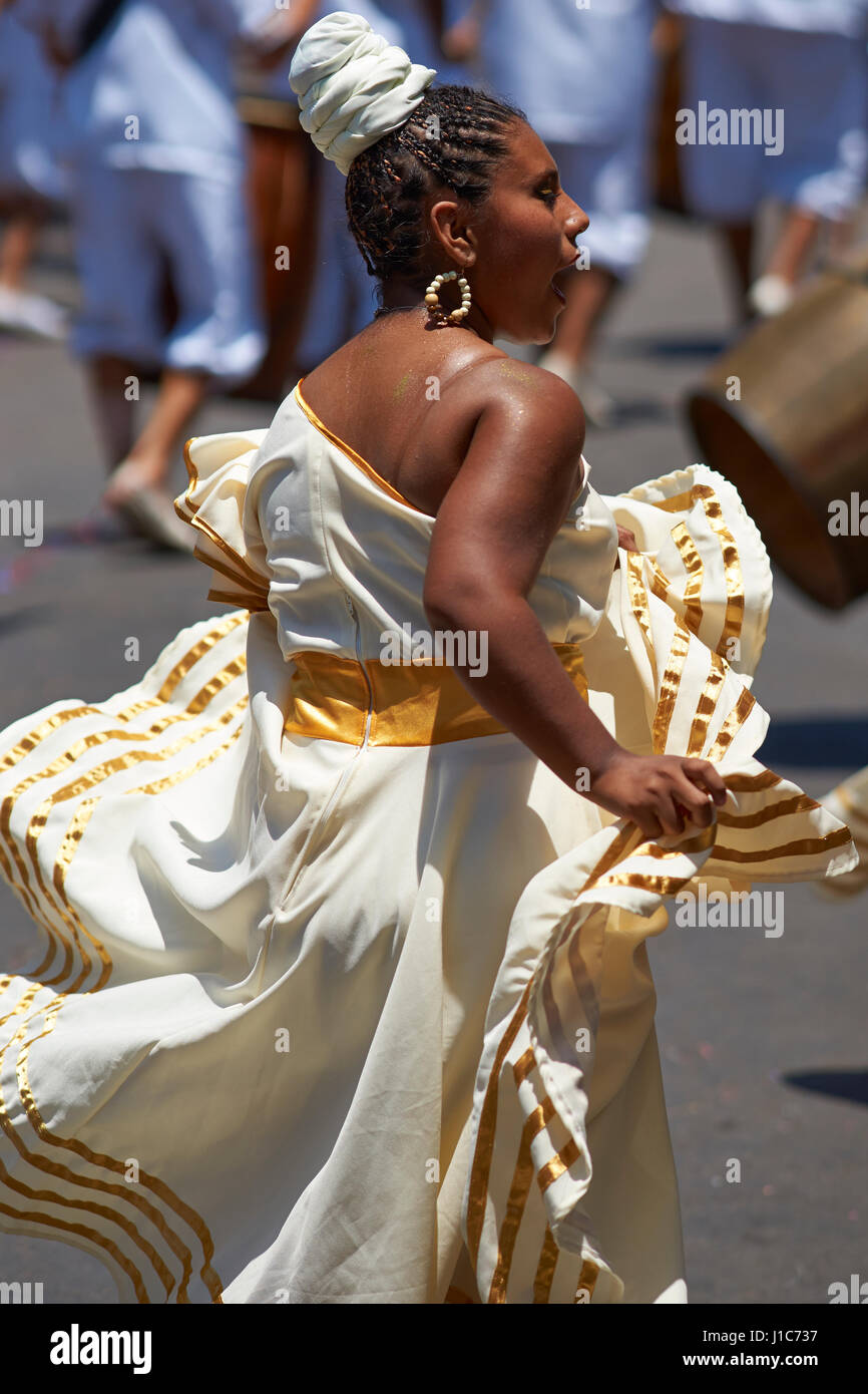 Group of dancers of Africa descent Afrodescendiente performing at the ...
